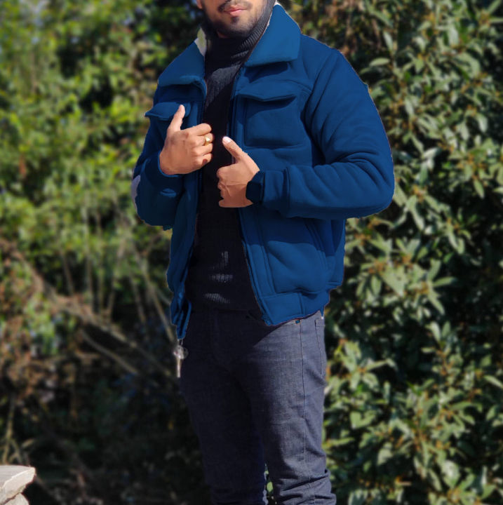 Heavy Fur Suede Double Layered Jacket For Men | Daraz.com.np