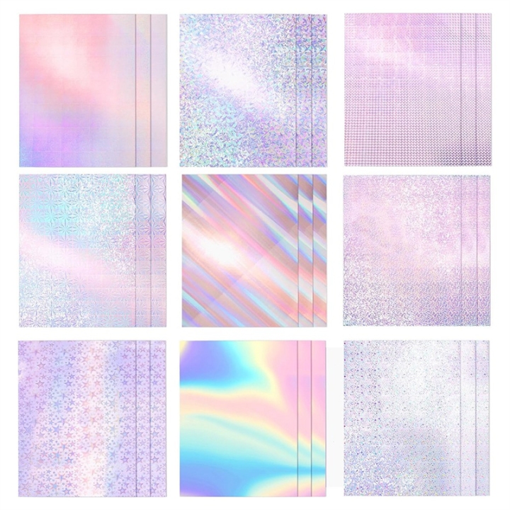27 Sheets Holographic Cardstock, 8 X 12 Inch Metallic Glitter Shiny ...