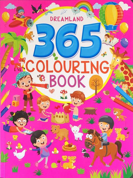 Dreamland 365 Colouring Book For Kids - Painting And Drawing Book With ...