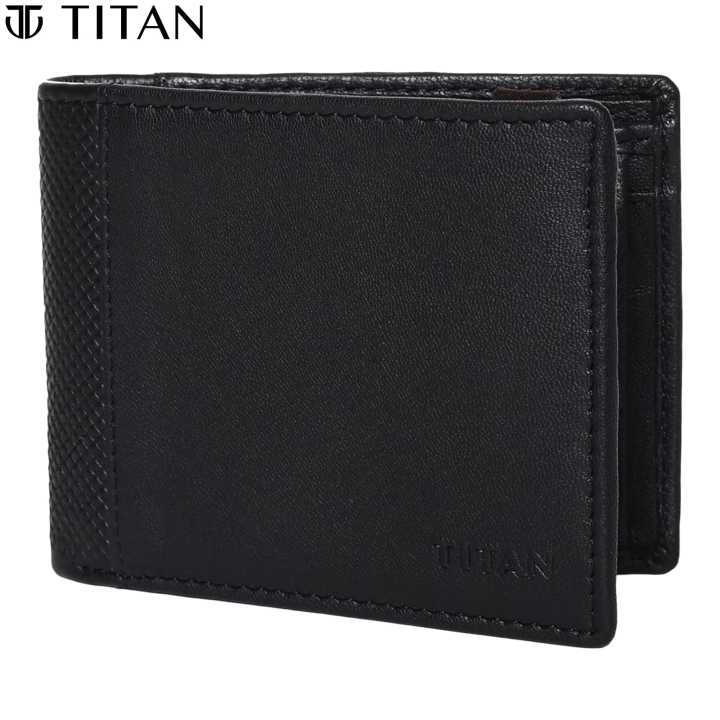 TITAN Black Leather Bifold Wallet For Men - TW217LM1BK | Daraz.com.np