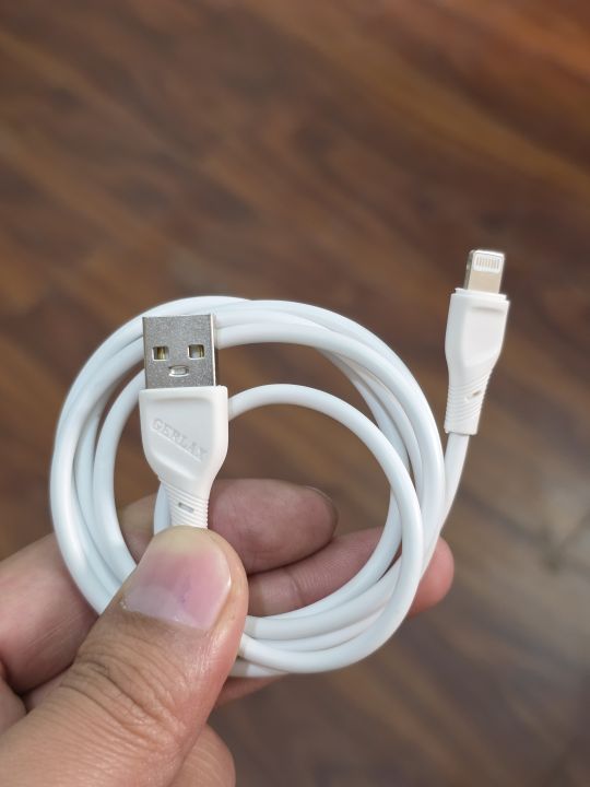 GERLAX USB-Lightning Cable 1M 2.4A Fully Compatible Quick Charge Cable ...