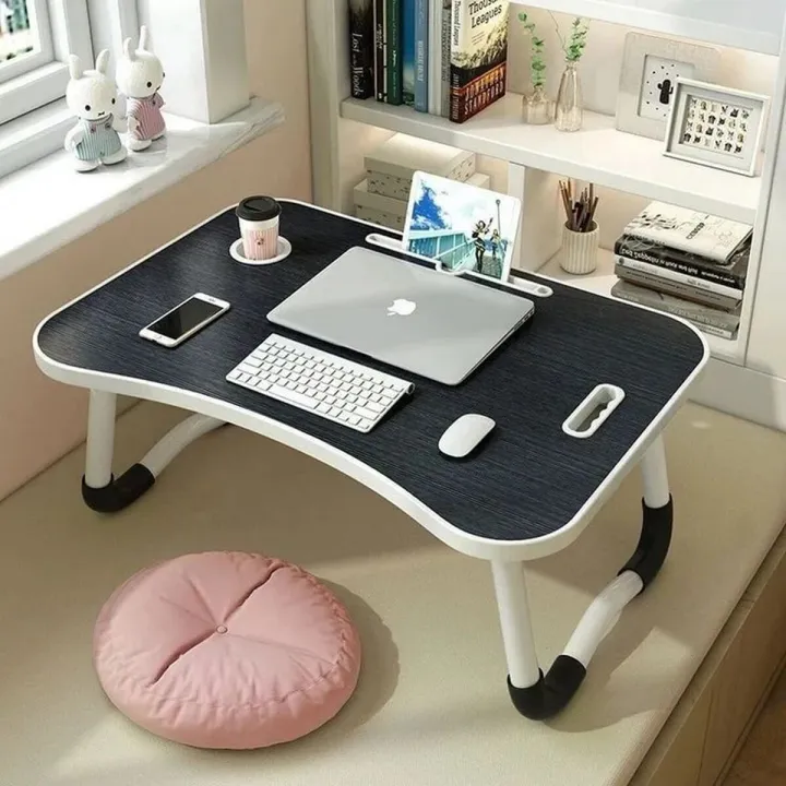 Foldable And Portable Multiple-Purpose Table Stand Study Table Bed ...