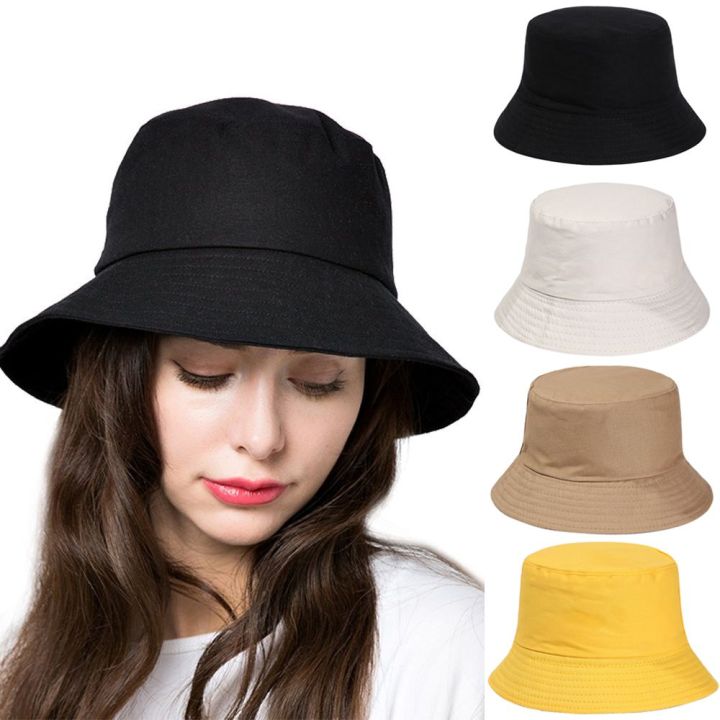 Outdoor Sunscreen Foldable Panama Hat Anti-UV Fisherman Cap Sun Hat ...