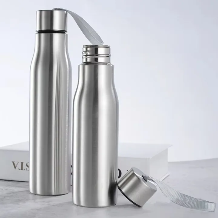 Metal Flask 750ml/1000ml Sports Water Bottles Single-layer Stainless ...