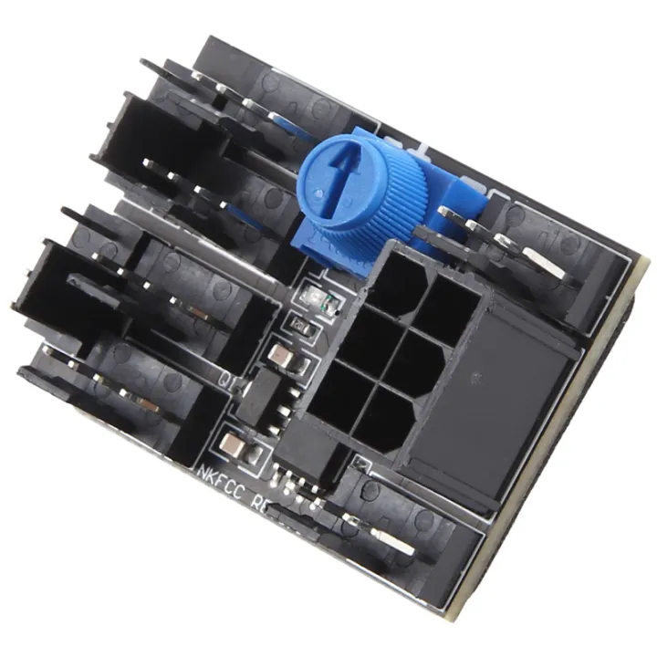 3-Pin 4-Pin Fan Adapter PC Case Cooling Fan Hub with 6-Pin Power Port ...