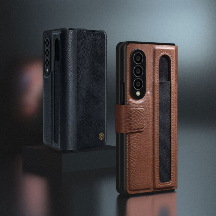 Aoge Leather Cover for Samsung Galaxy Z Fold4 (Fold 4 5G), W23 Nillkin Case | Daraz.com.np