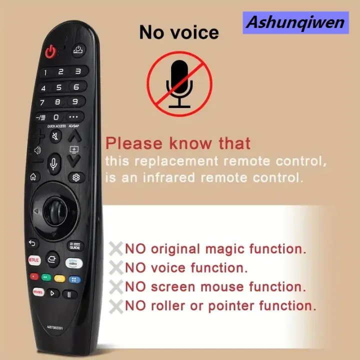 Ashunqiwen Original New MR20GA AKB75855501 Universal TV Remote Control ...