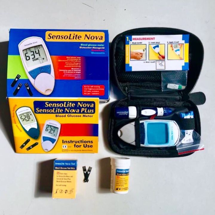 Sensolite Nova Blood Glucose Meter Kit Set with Glucostrip | Daraz.com.np