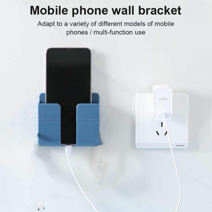 Wall Mounted Mobile Phone Charging Organizer Remote Control Storage Box ...