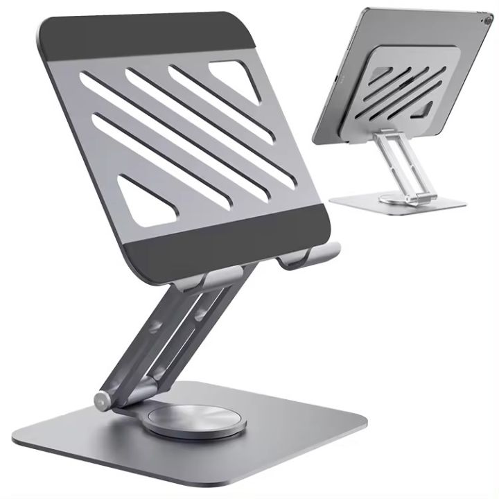 Aluminum 360 Rotating iPad Stand Foldable Tablet Stands and Holders ...