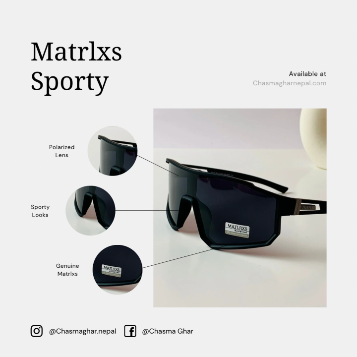 Chasma Ghar - Sporty Matrix Sunglasses | Unisex | Daraz.com.np