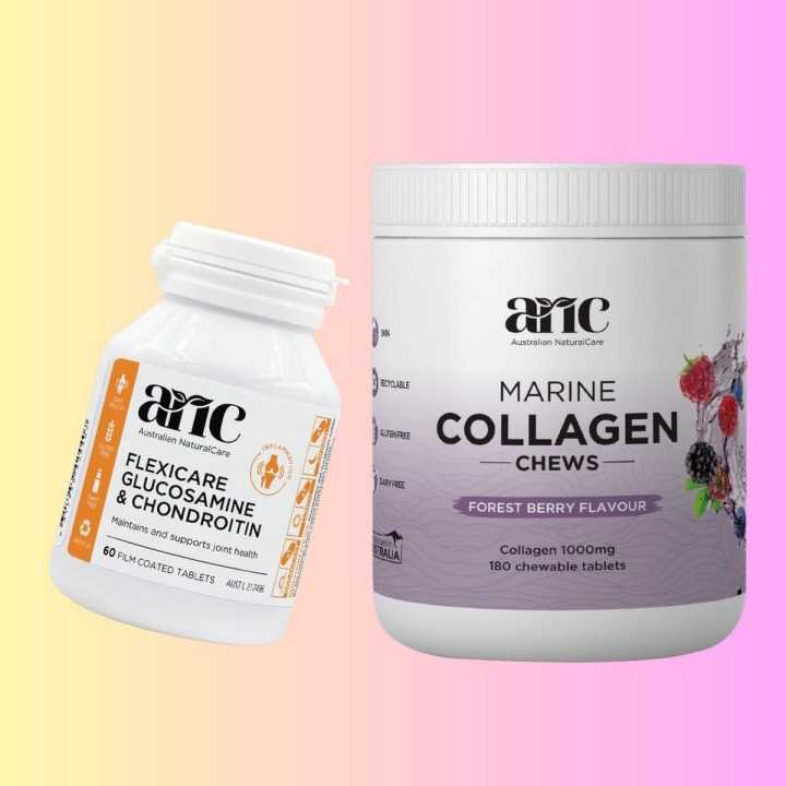 ANC Set of 2 Food Supplements, Flexicare Glucosamine & Chondroitin 60 ...