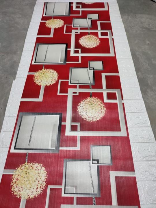 3D Square Pattern With Floral Flower Wallpaper For Wall Decoration ...