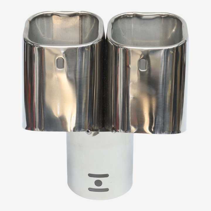 Chrome Color Car Steel Twin Style Silencer Show A206 | Daraz.com.np