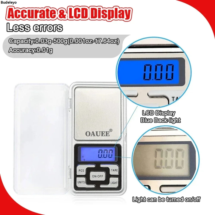 BudeleyoPrecision Palm Electronic Balance Mobile Phone Jewelry Scale ...