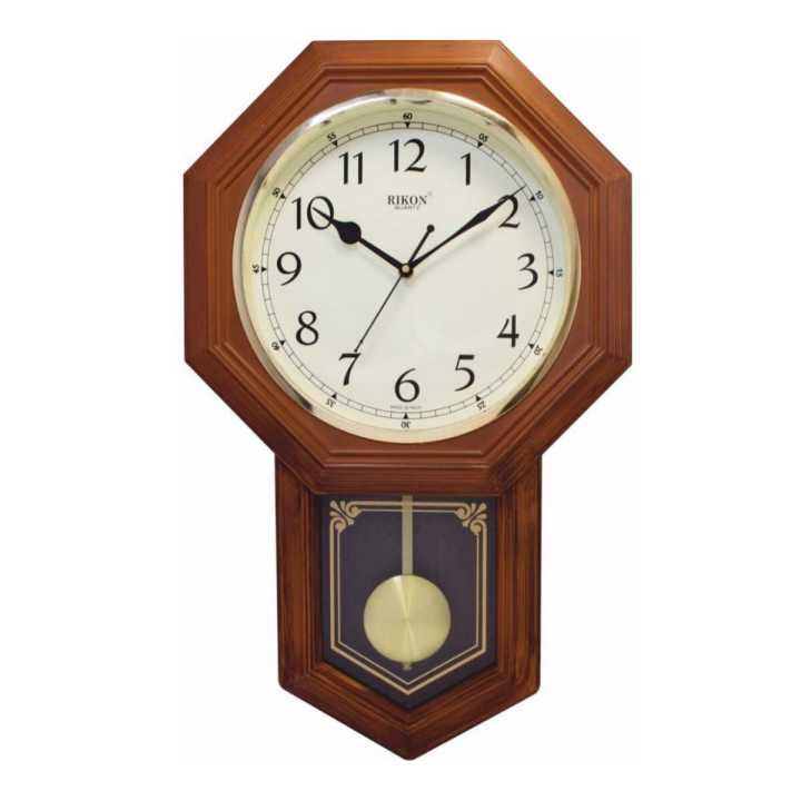 Brown Wooden Analog Rikon RK-29 PND Premium Pendulum Wall Clock | Daraz ...