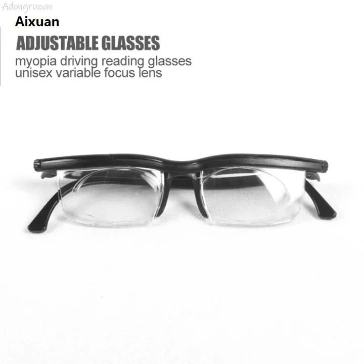 Aixuan Reading Glasses Magnifiers Dial Adjustable Glasses Variable ...