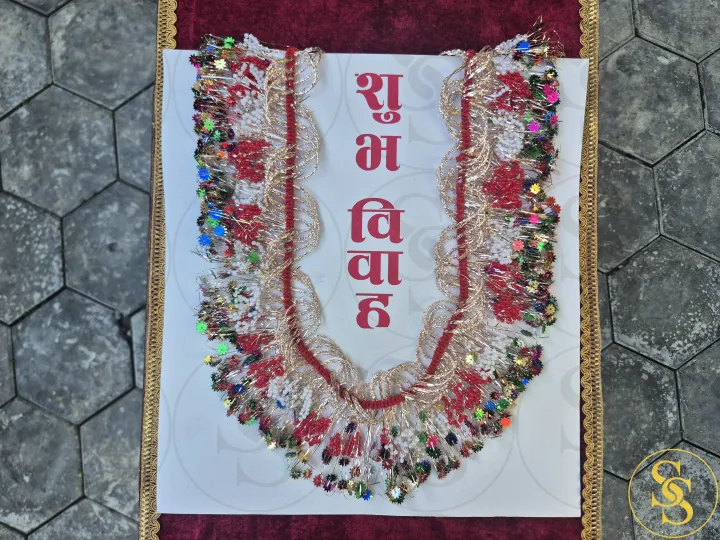 Premium Traditional Wedding Jari Mala / Handcrafted Mala for Wedding ...