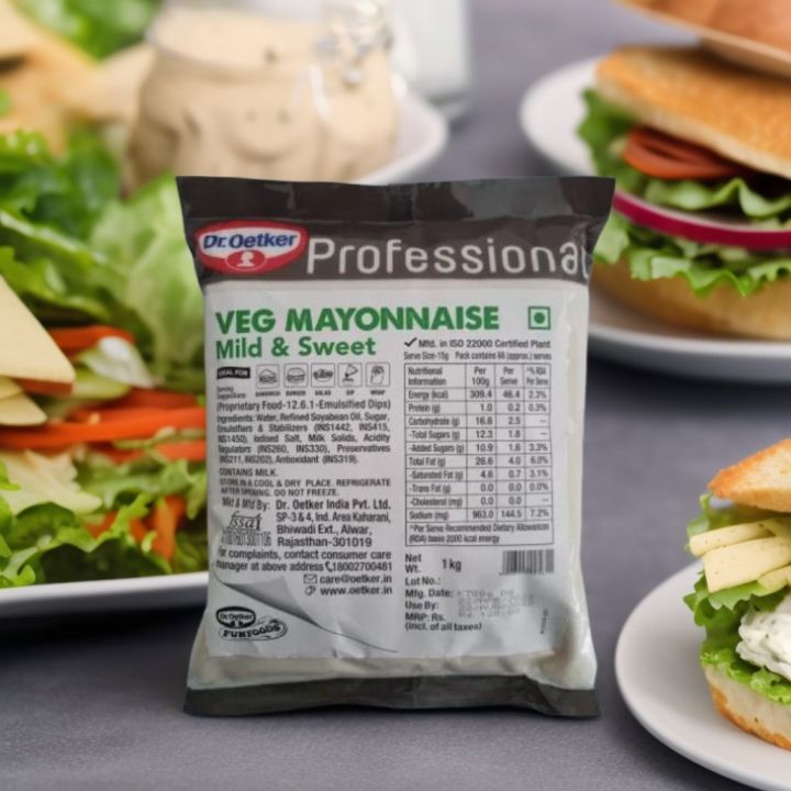 Bakers Creation Dr. Oetker Funfoods Veg Mayonnaise Mild & Sweet (Creamy Veg Mayonnaise for ...