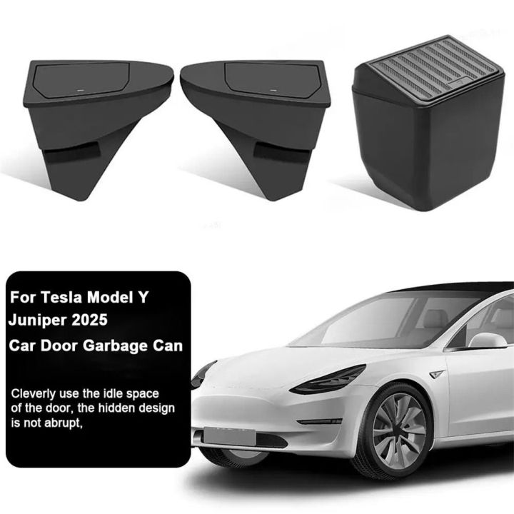 New Durable Front Door Trash Can Black Plastic Storage Box Waterproof ...