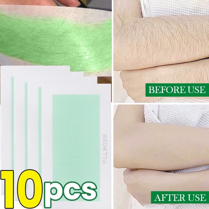 1/3/5/10Pcs Professional Hair Removal Wax Strips Waxing Wipe Sticker ...