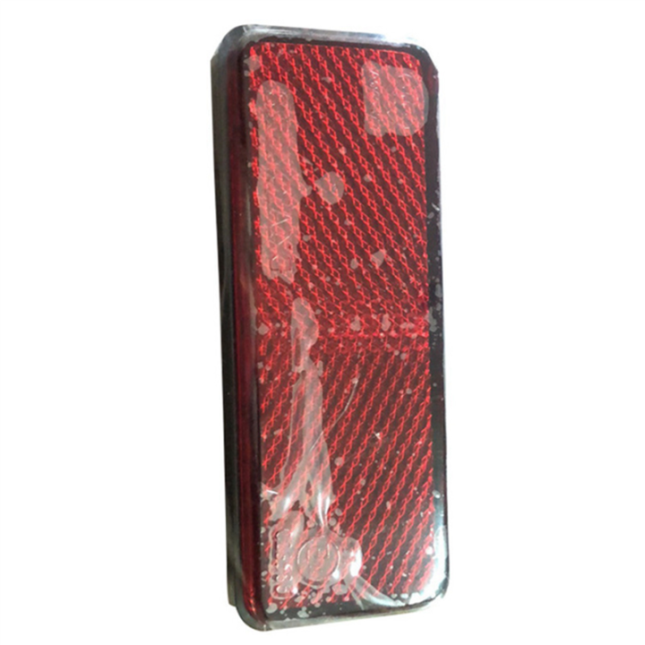 JOUYI 4X Red Light Rear Motorbike Quad Scooter Bike Reflector Number ...