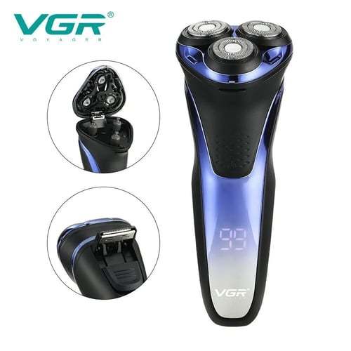 VGR Electric Shaver Waterproof Beard Trimmer Rotary 3D Floating Shaving Rechargeable V-306 ...