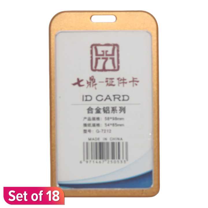 Id Card holder Steel, Access Cards Badge Holder Set Of 18 | Daraz.com.np