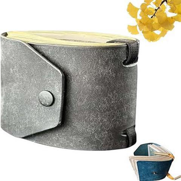 Compact Leather Wrap Wallet Access Cash Holder,Slim Pocket Organizer ...