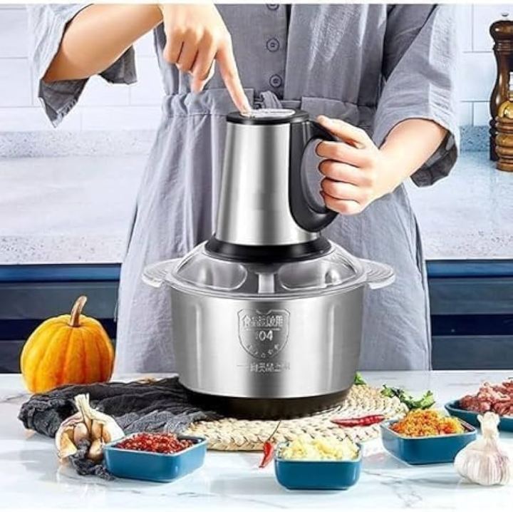Electromax Electric Chopper Meat Grinder, 3.5L Meat & Vegetable Grinder ...