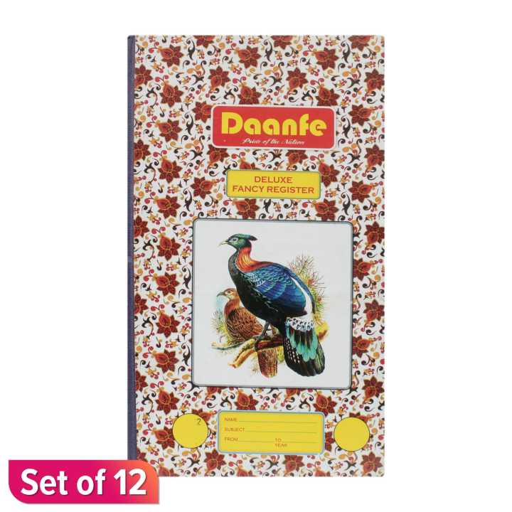 Daanfe Deluxe Fancy Register Size 12 Set Of 12 | Daraz.com.np