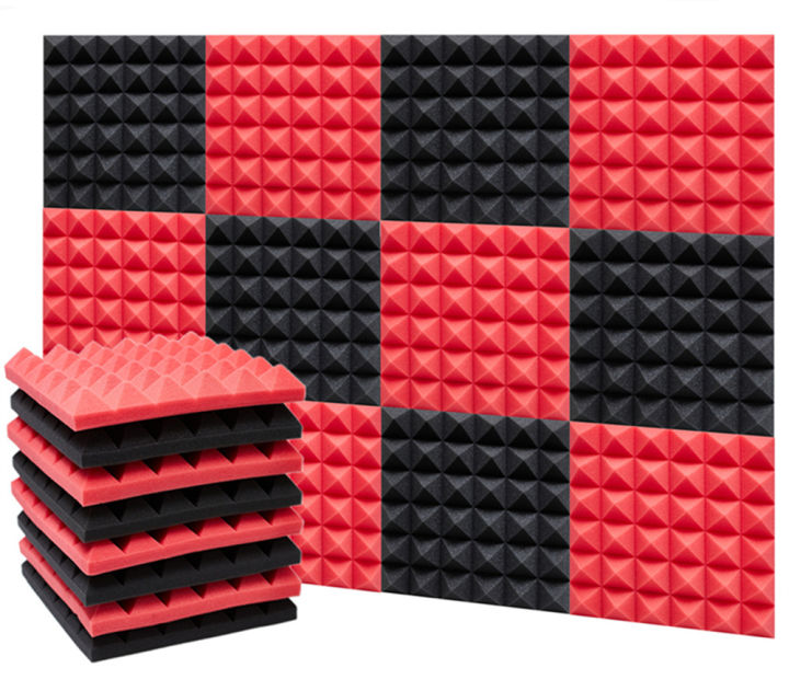 4Pcs Pyramid Sound Absorbing Panel, Acoustic Panels, Soundproofing ...