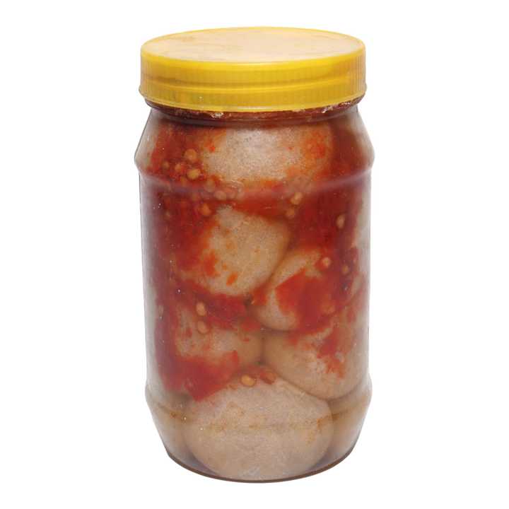 Home Made kagati ko Achar with Akabare khursani(Lemon Pickle With Round ...