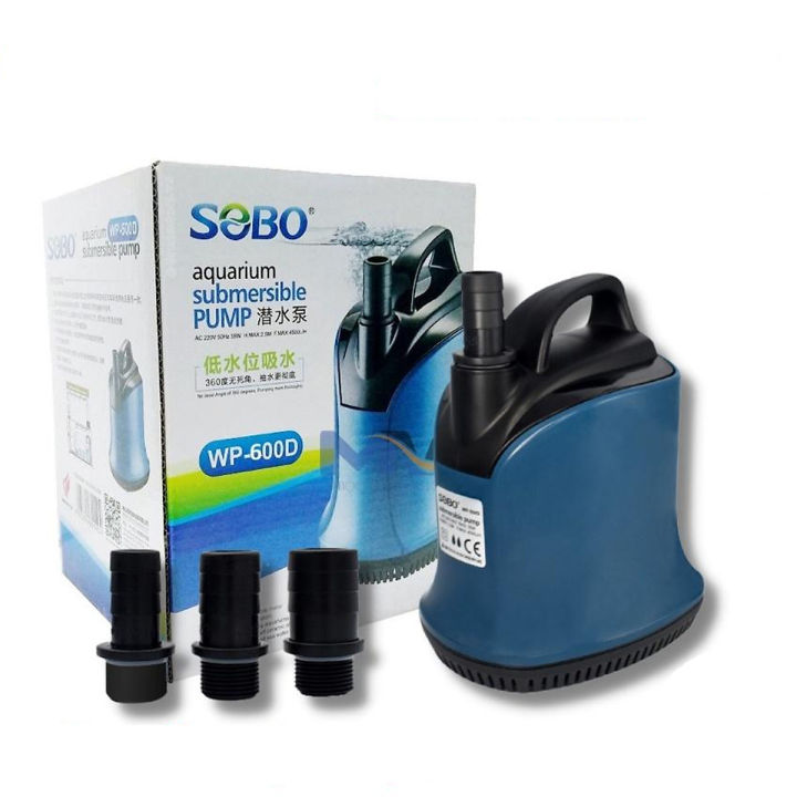 SOBO 80Watt Aquarium Submersible Water Pump WP-600D By HAMROPETS ...