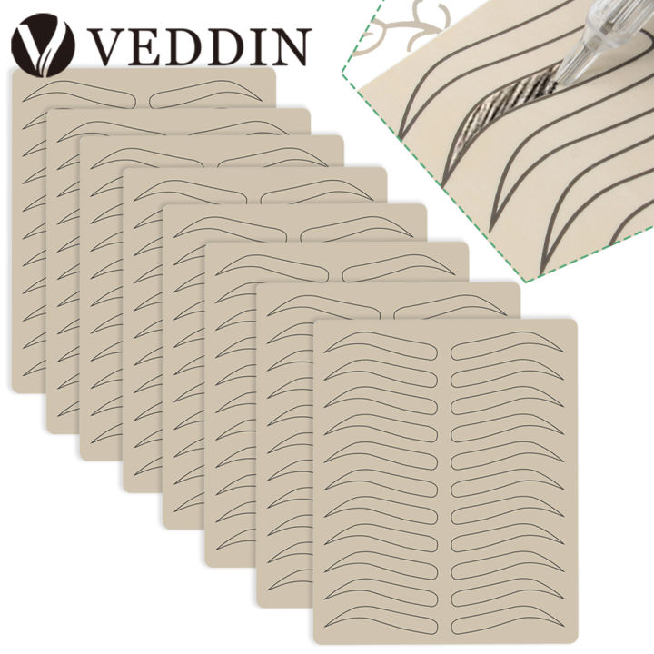 3/5/10/15/20PCS Eyebrow Tattoo Skin Latex Practice Microblading ...