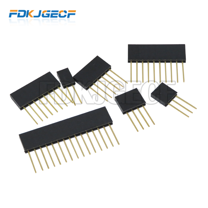 10PCS 2.54mm Single Row Female Long pins 11mm Board Pin Header socket ...