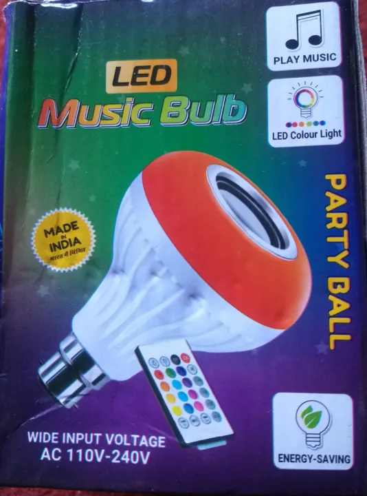 Led Music Bulb With Remote Control | Daraz.com.np