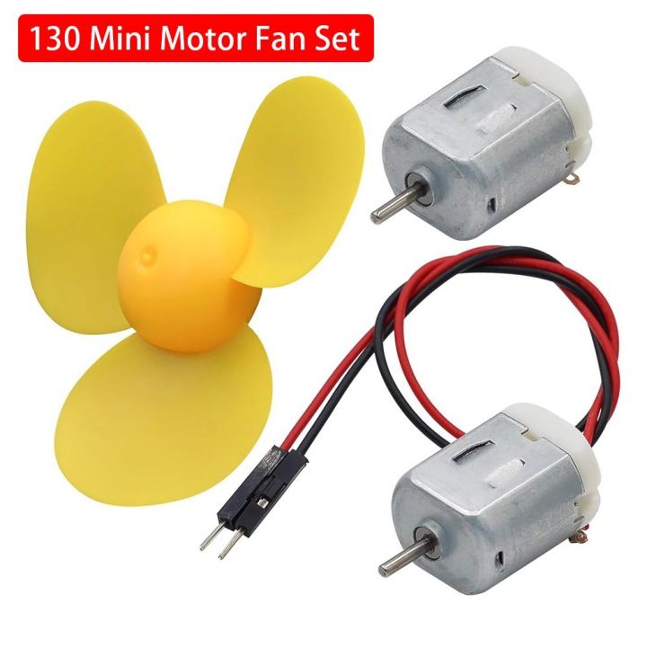 1Set Durable with Wired 130 Small Motor Kit DC Mini Micro Four Wheel ...