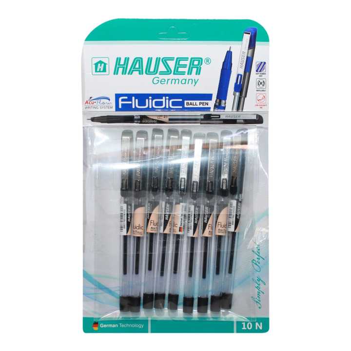 Hauser Fluidic Black Color Ball Pen | Daraz.com.np