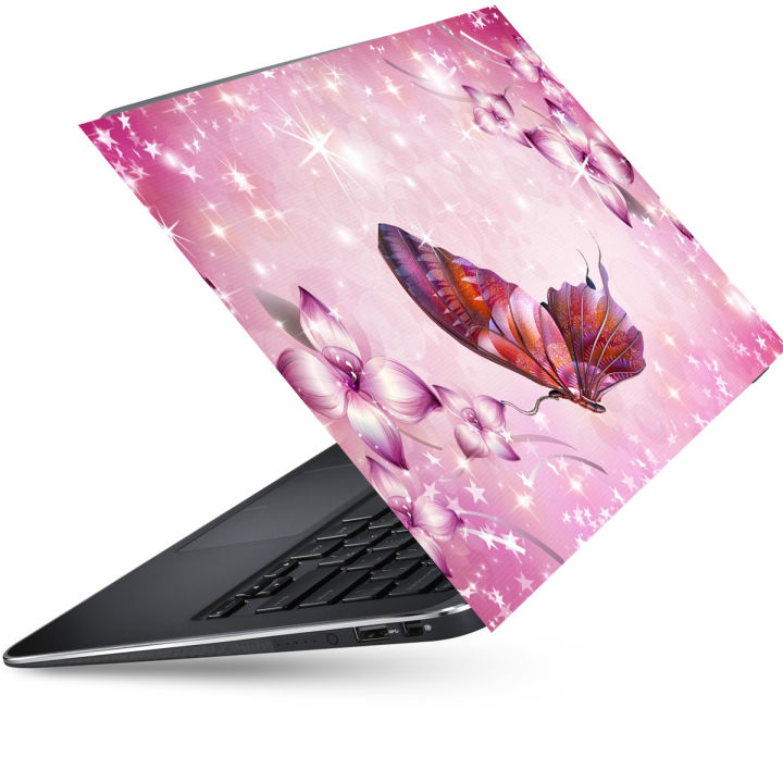 Laptop Sticker Butterfly Print Pink Color | Daraz.com.np