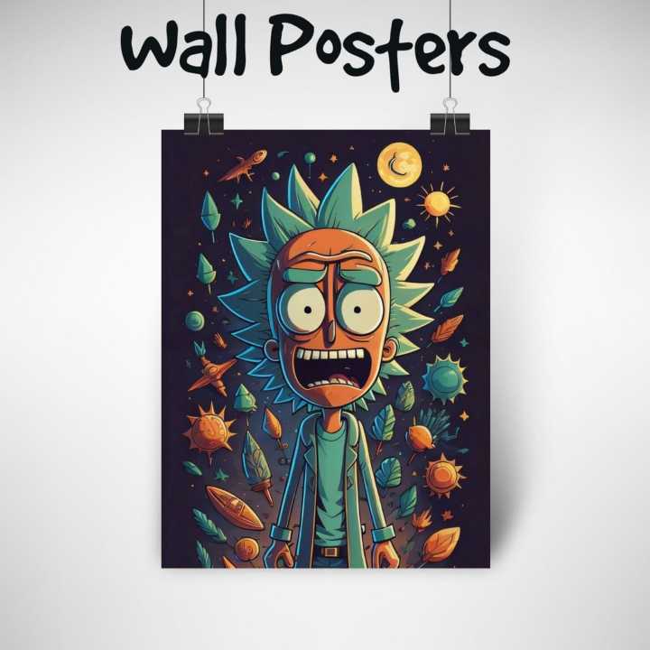 Rick and Morty Confused Wall Poster |Exclusive Release | Wall Posters ...