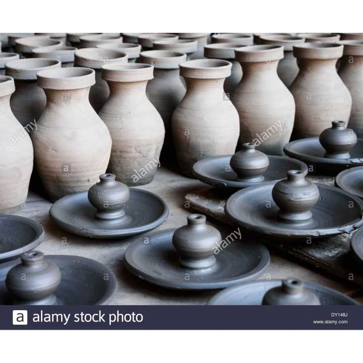 2 Pieces of Earthenware Clay Kalash Handmade Earthen Pot Kalash | Daraz ...