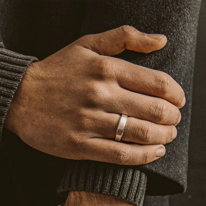 SILVERCONCEPT Pure Silver Matt Ring For Men | Daraz.com.np