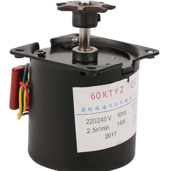 Syc Motor 2.5RPM 60KTYZ 220V 14W Permanent Magnet Synchronous Gear ...