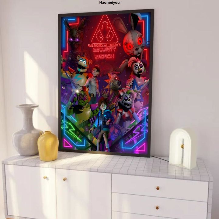 Haomeiyou1pc F-Fnaf F-Five N-Nights In Freddy Poster Self-adhesive Art ...