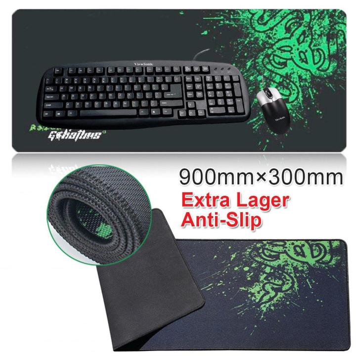Razer 90x30cm Big Size Desk PC Computer Desktop Mouse Mat Pad-XXL ...