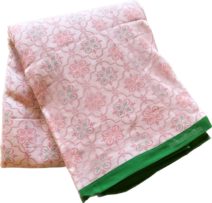 3 Layer Dhaka Malmal Khasto Sirak 90"x90" with (Green Piping) | Daraz ...