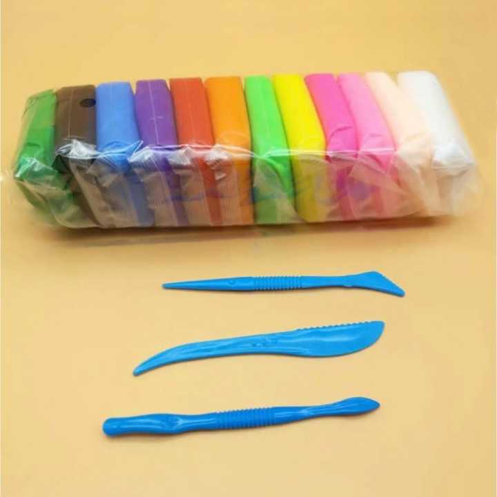Air Dry Diy Ultra Light Modelling Bouncing Different Color Clay With ...