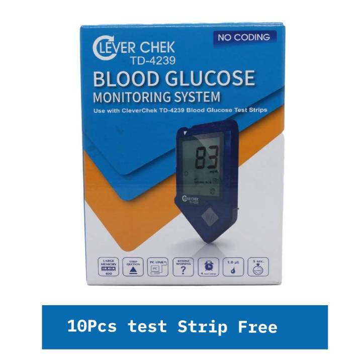 Clever Check Blood Glucose Monitoring System (TD-4239) | Daraz.com.np