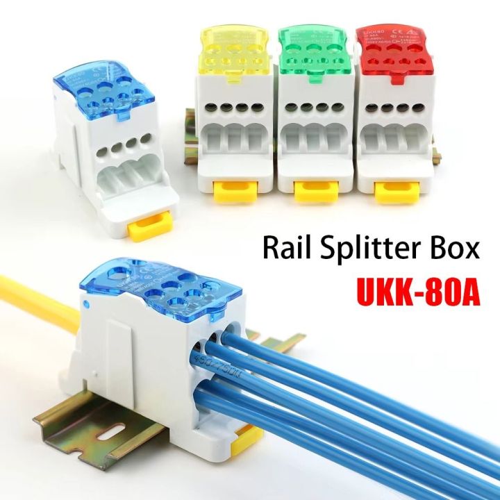 1Pcs New High-Current UKK-80A Splitter Box One In Several Out Single ...
